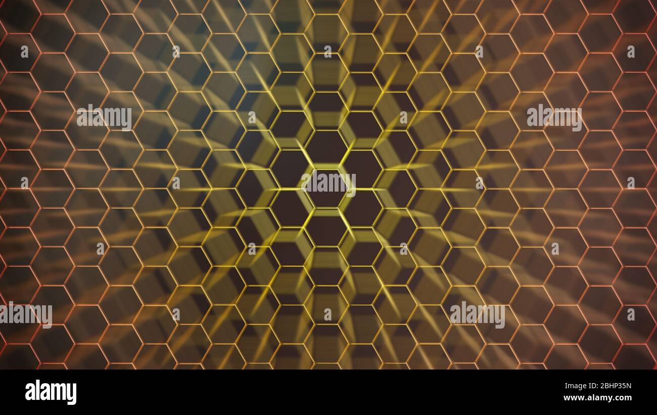 Yellow hexagonal texture. Abstract background for design Stock Photo ...