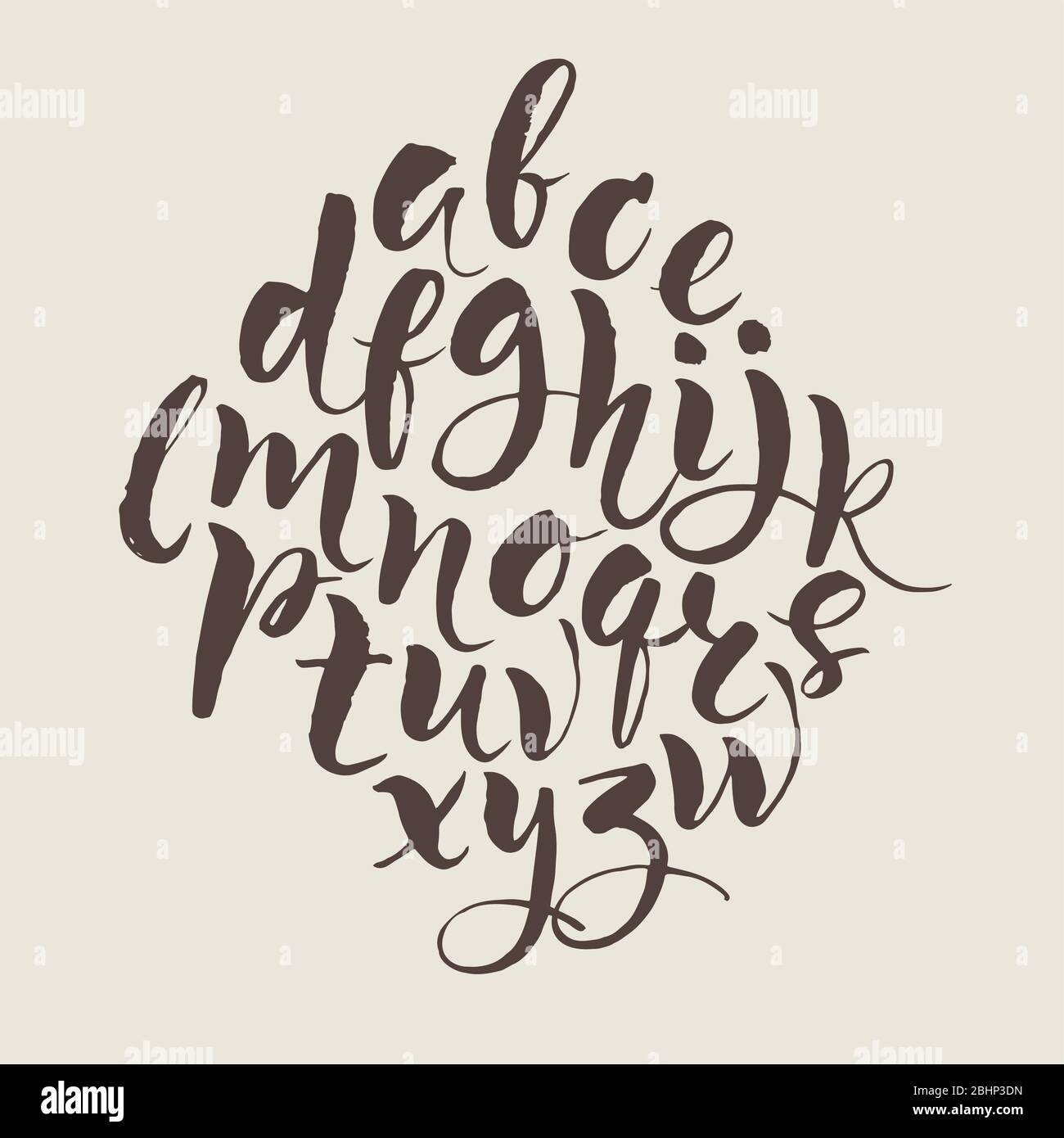 Cursive Graffiti Alphabet