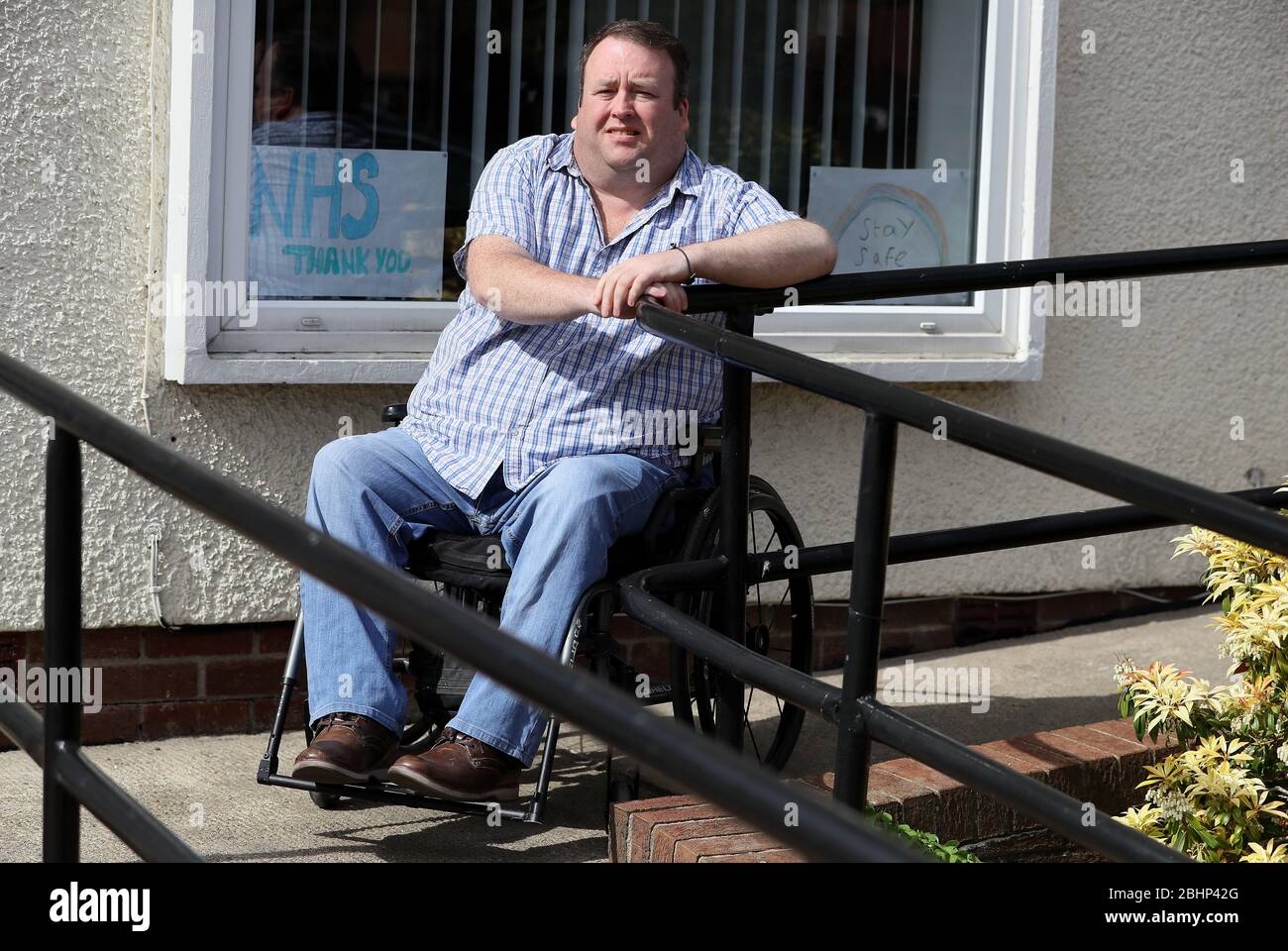 Paul Gallagher, at his home in Belfast, Northern Ireland, who has said ...