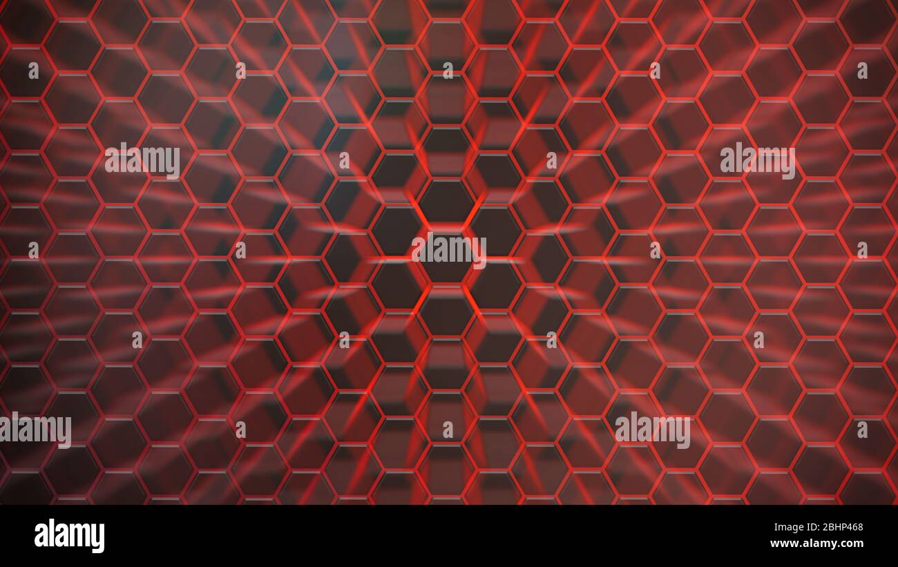 Red hexagonal texture. Abstract background for design Stock Photo - Alamy