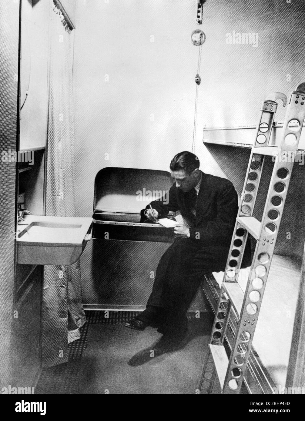 The German Zeppelin airship - the Hindenburg in flight. 1930s ...