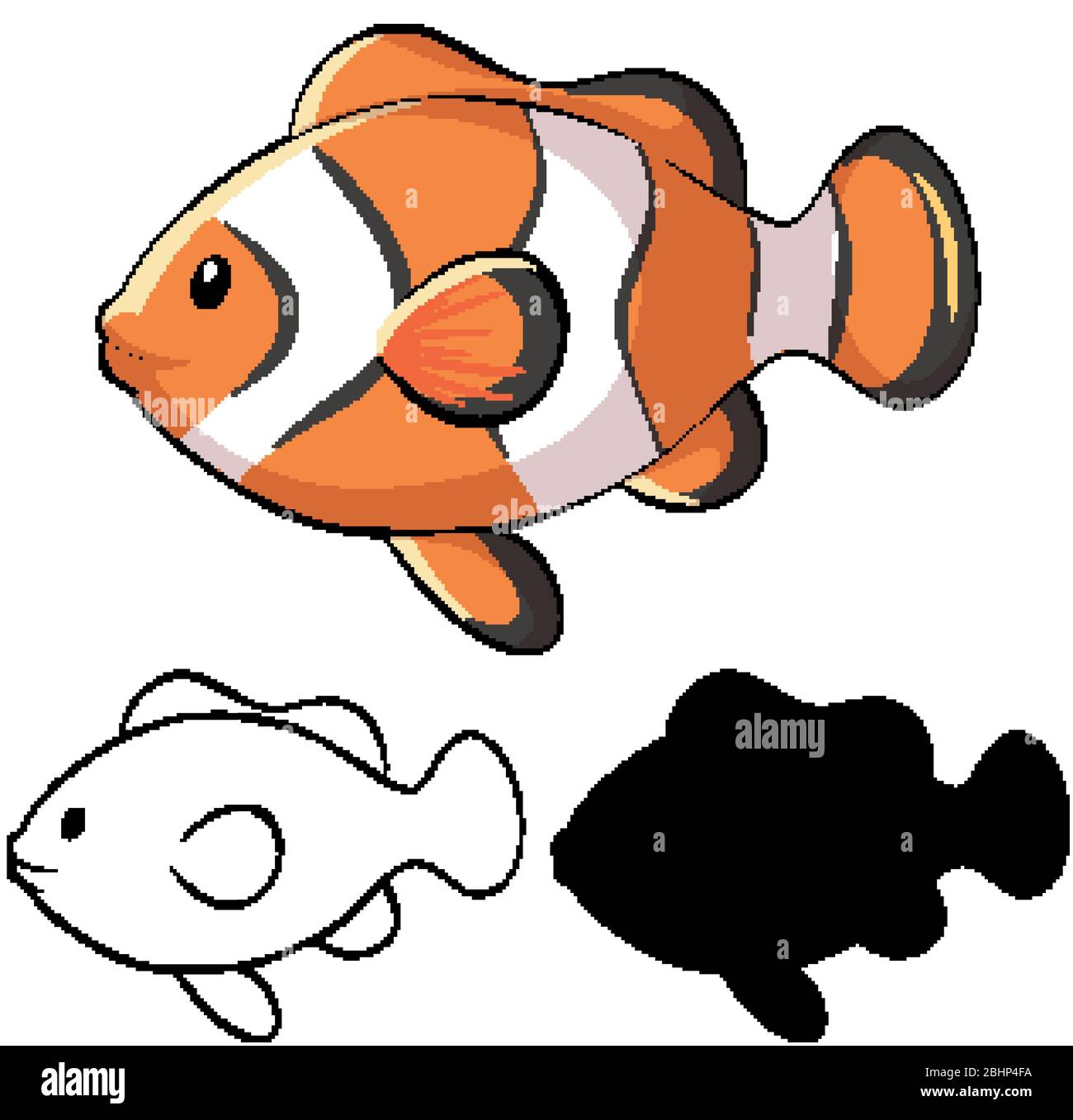 Set of clownfish cartoon illustration Stock Vector Image & Art - Alamy