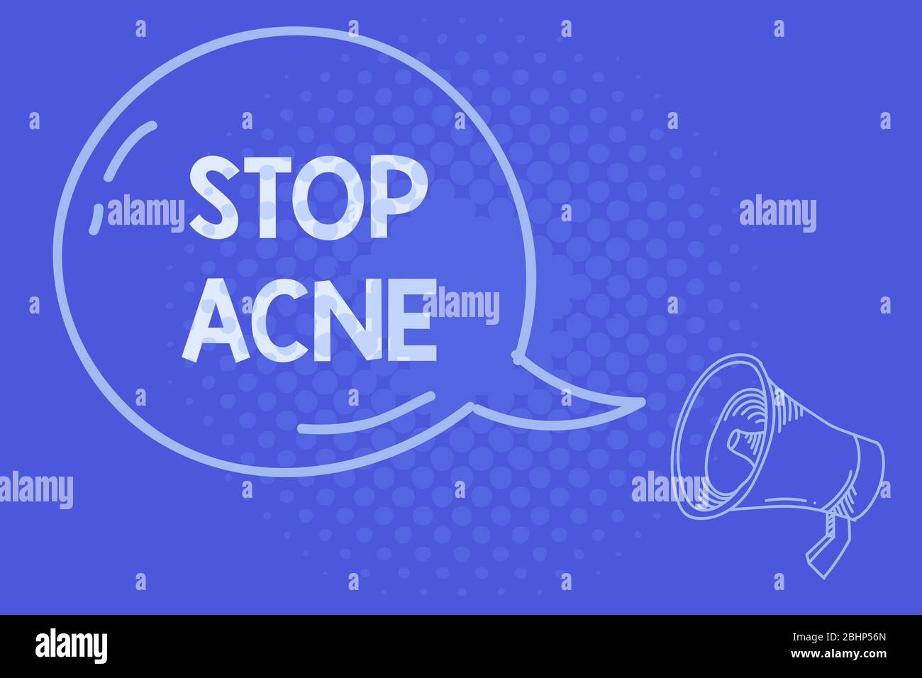 Text sign showing Stop Acne. Business photo showcasing control the ...