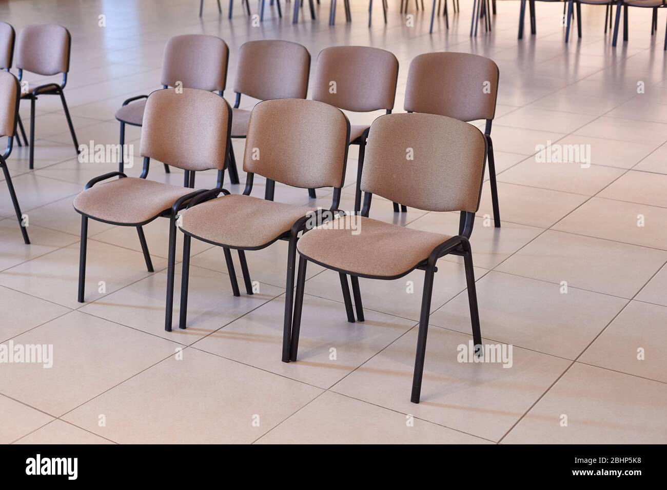 Rows of Chairs Stock Photo - Alamy