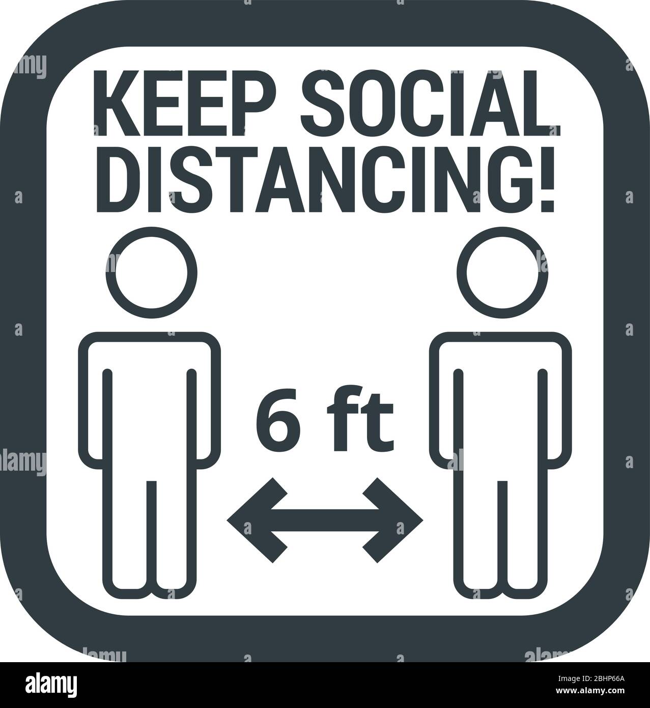 Keep safe social distance sign Stock Vector Image & Art - Alamy