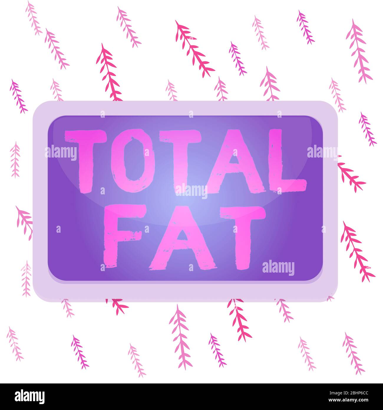 Handwriting text writing Total Fat. Conceptual photo combined value of ...