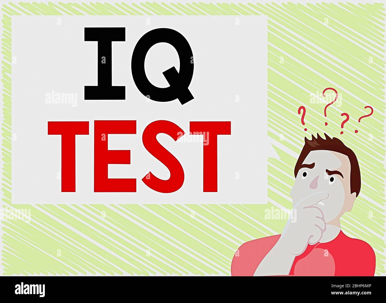 Word writing text Iq Test. Business photo showcasing attempt to measure ...