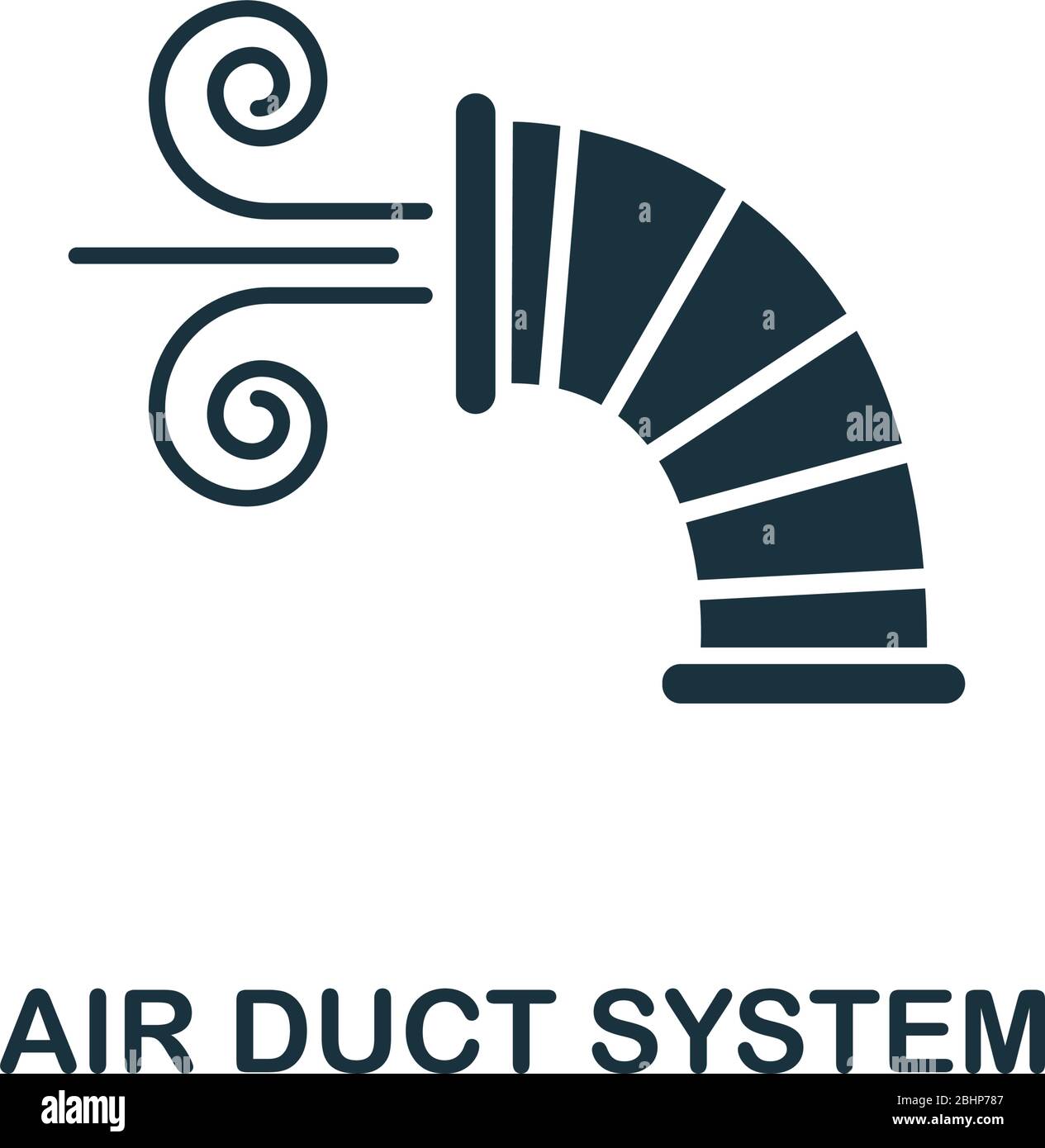 Air Dust System icon. Simple illustration from ventilation equipment ...