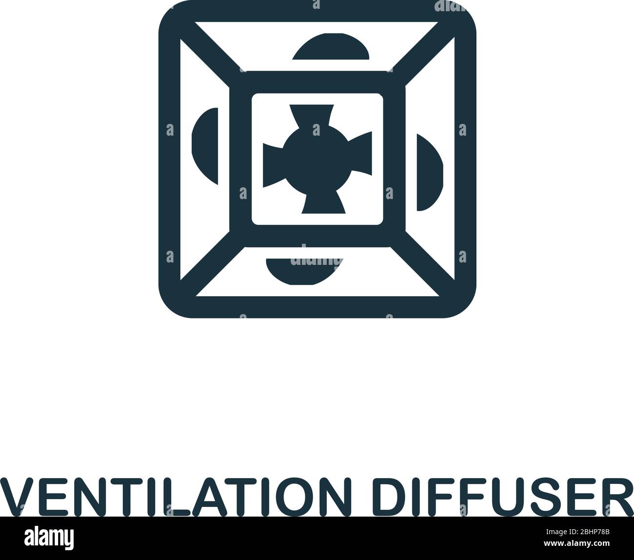 Ventilation Diffuser icon. Simple illustration from ventilation ...