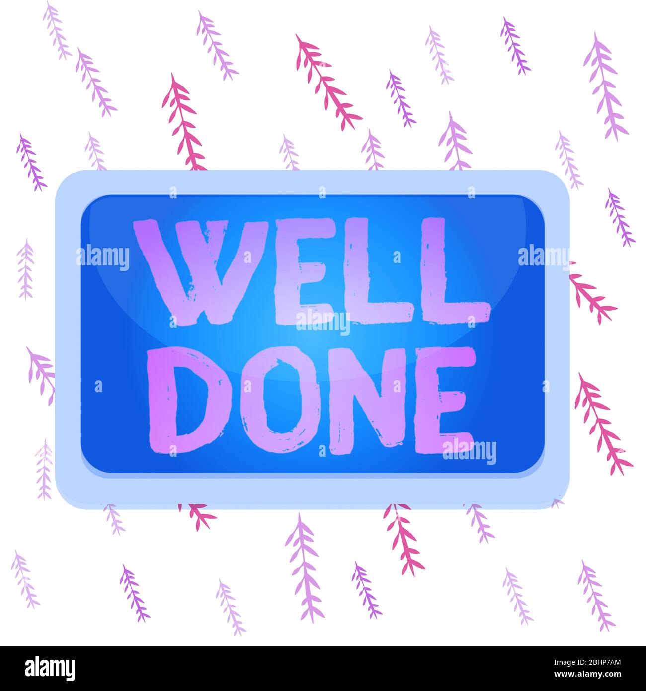 Handwriting text writing Well Done. Conceptual photo telling ...