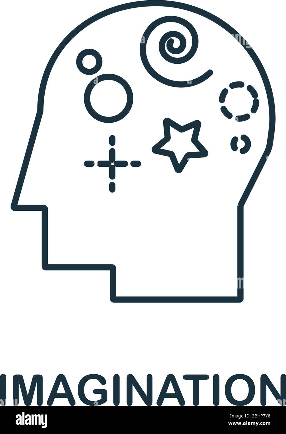 Imagination icon. Simple line element Imagination symbol for templates ... Imagination icon. Simple line element Imagination symbol for templates ...