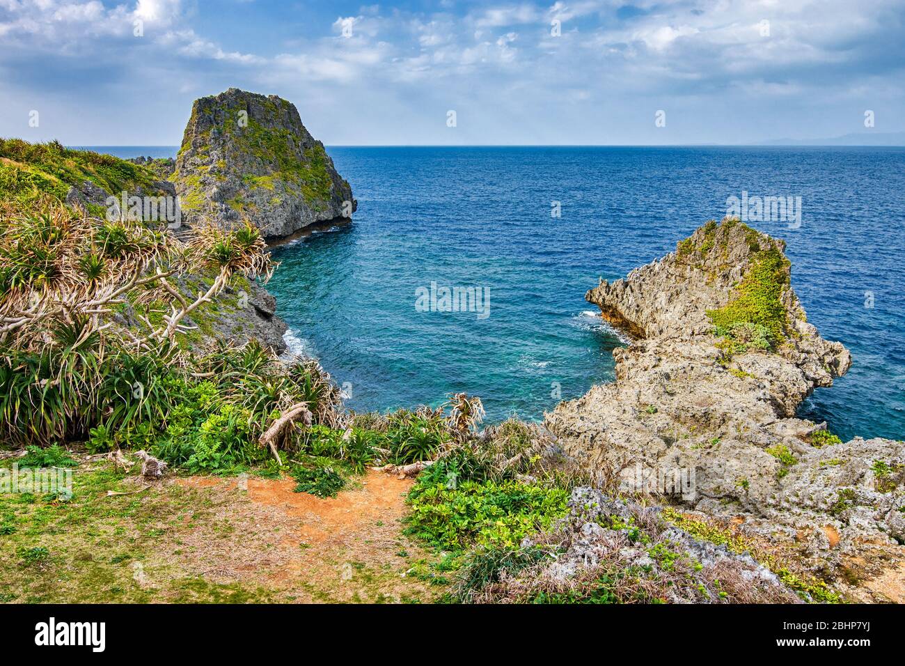 Beautiful coastline of Okinawa island in Japan Stock Photo - Alamy