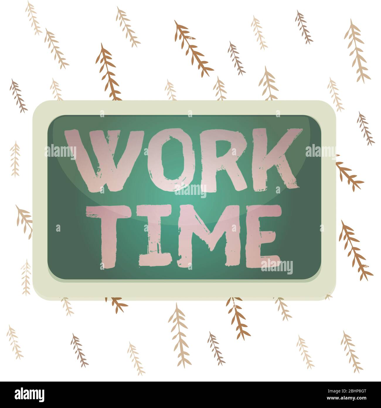 Handwriting text writing Work Time. Conceptual photo period starts when ...