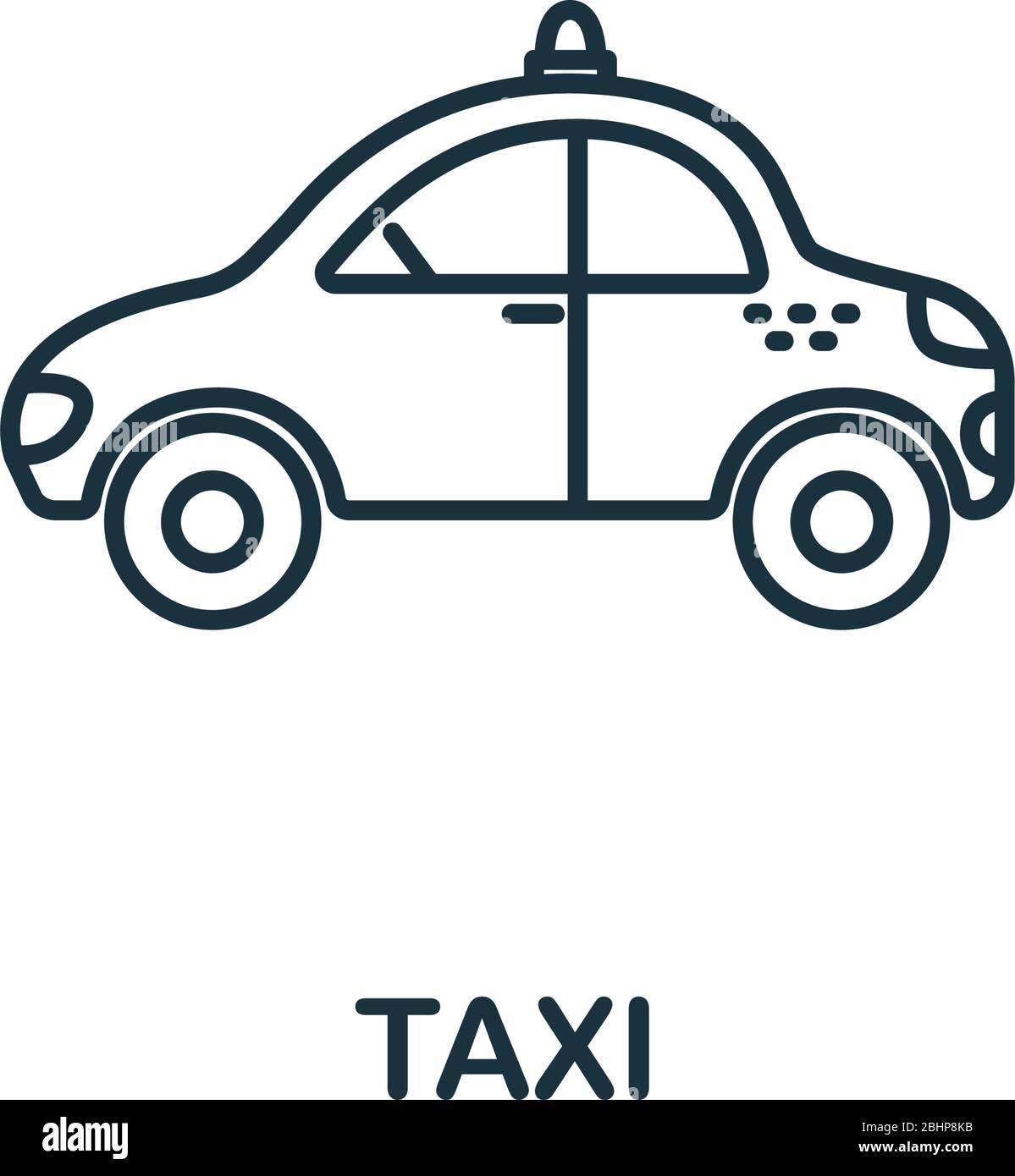 Taxi icon. Simple line element Taxi symbol for templates, web design ...
