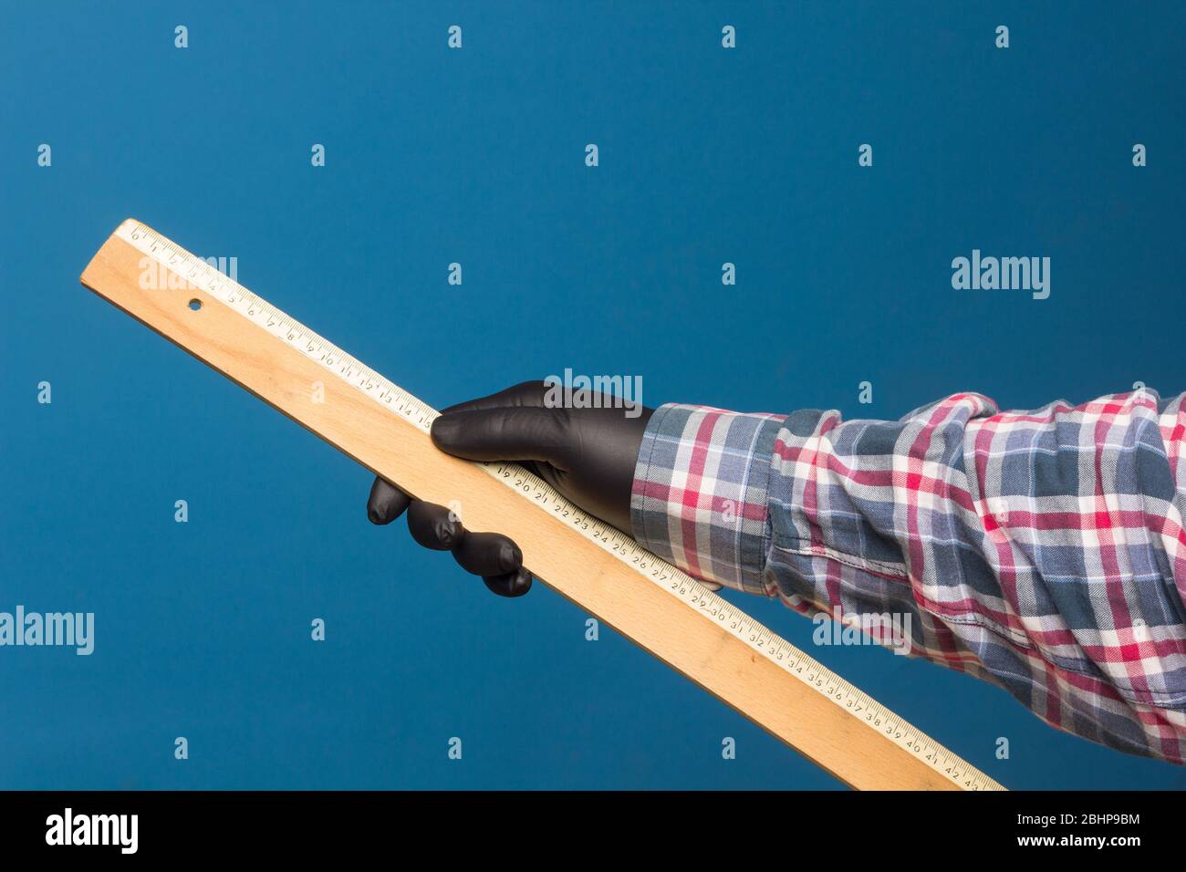 Student ruler for technical drawing work, ruler with measurement scale ...