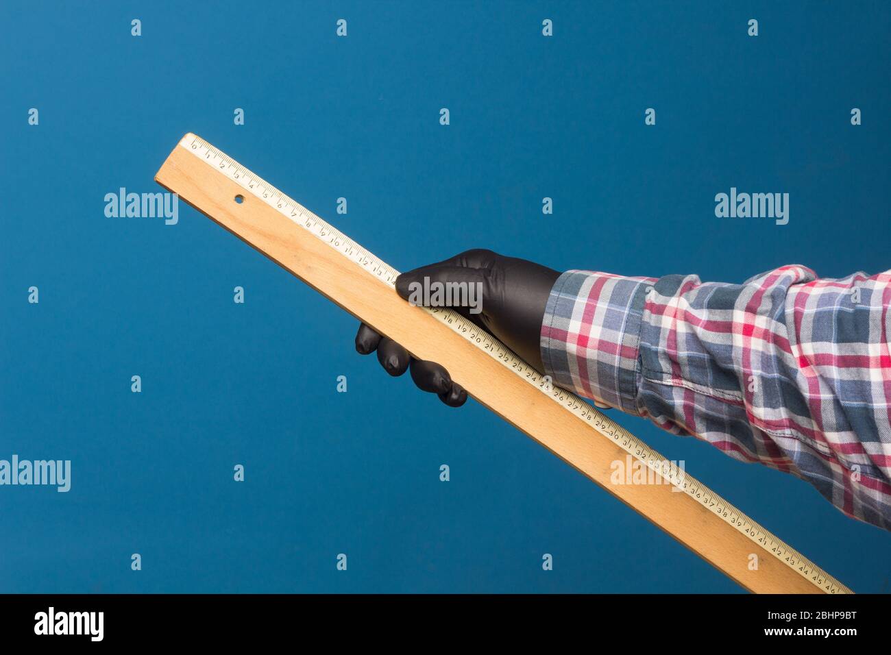 Student ruler for technical drawing work, ruler with measurement scale ...