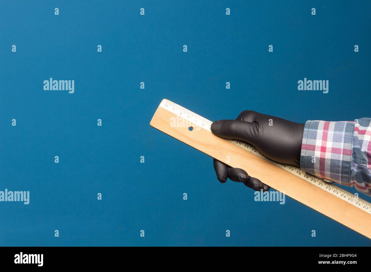 Student ruler for technical drawing work, ruler with measurement scale ...