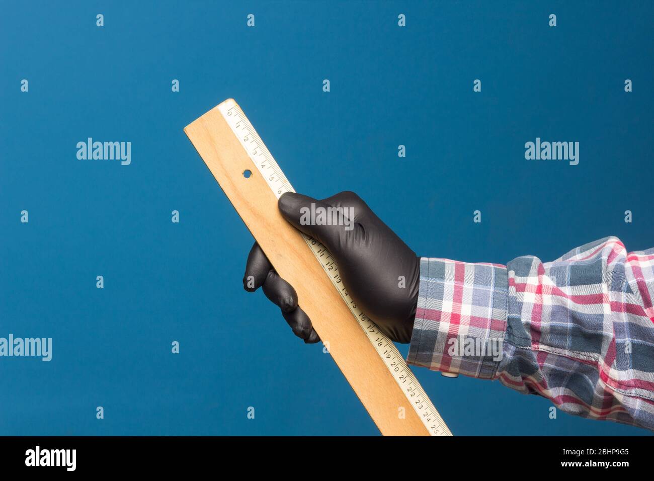 Student ruler for technical drawing work, ruler with measurement scale ...