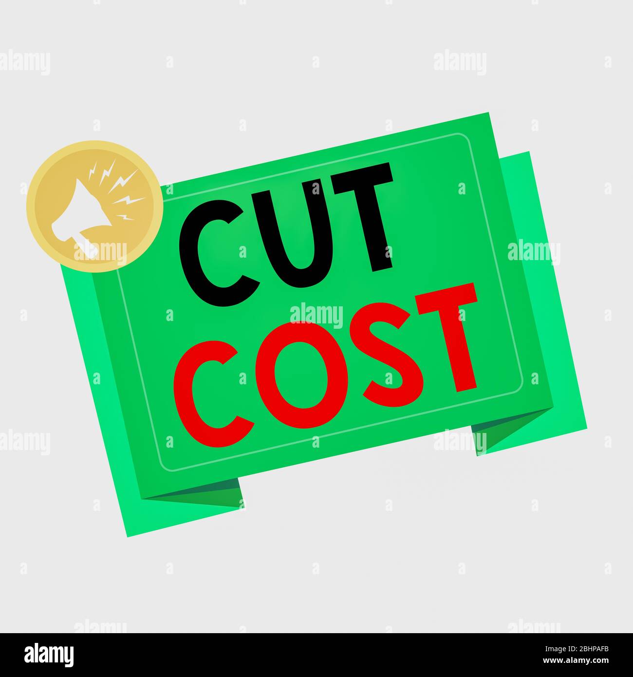 Writing note showing Cut Cost. Business concept for Measures ...