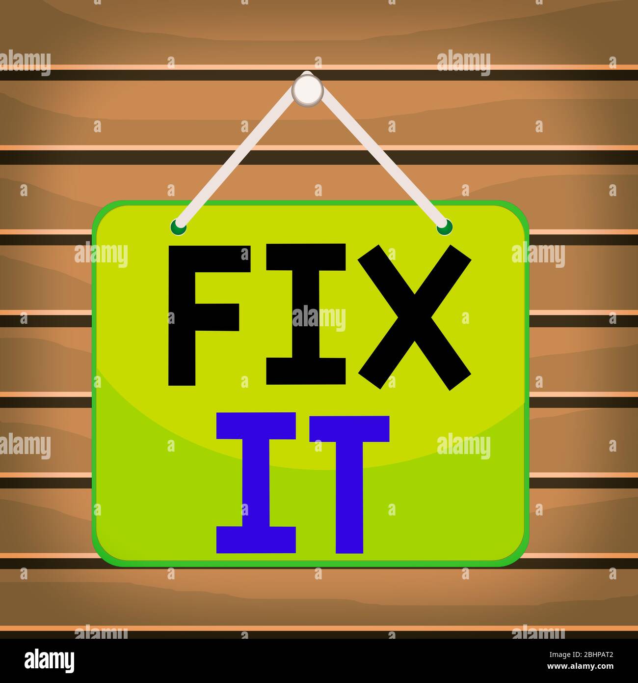 Conceptual hand writing showing Fix It. Concept meaning Fasten ...