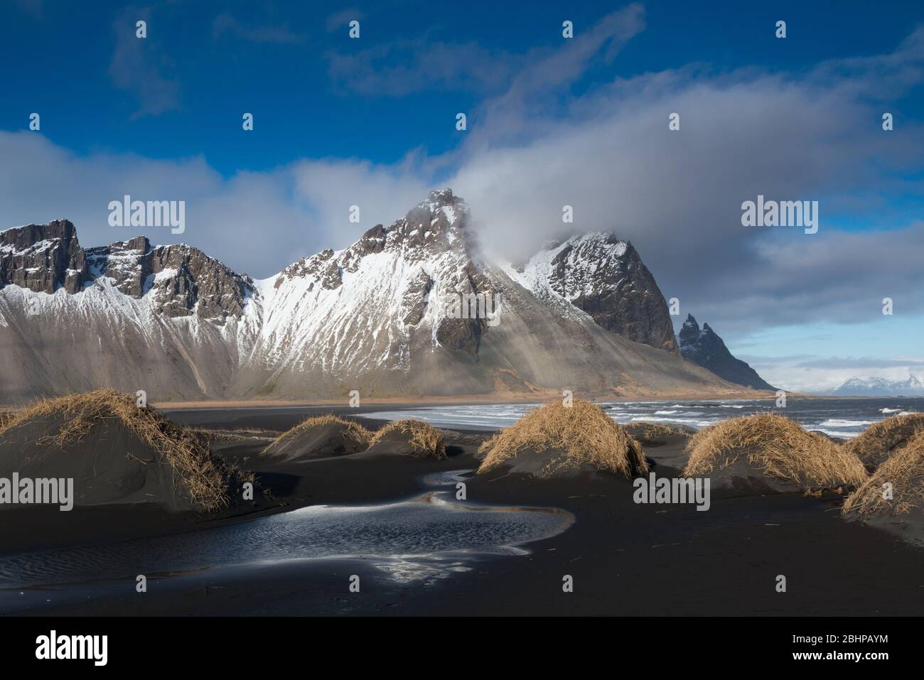 The mountain scenes of Vestrahorn, east Iceland Stock Photo - Alamy