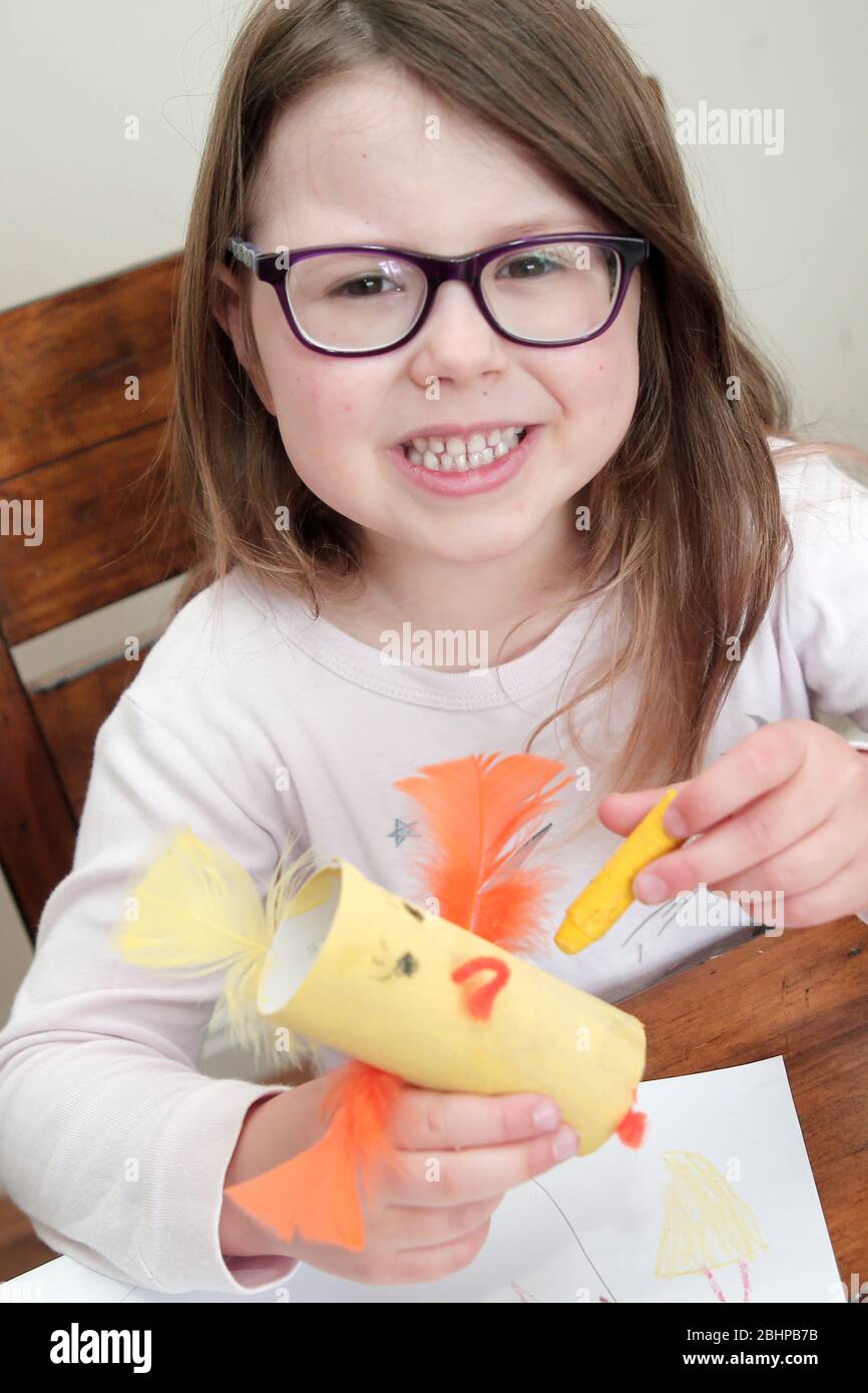 Four year old girl being home schooled Stock Photo - Alamy Four year old girl being home schooled Stock Photo - Alamy