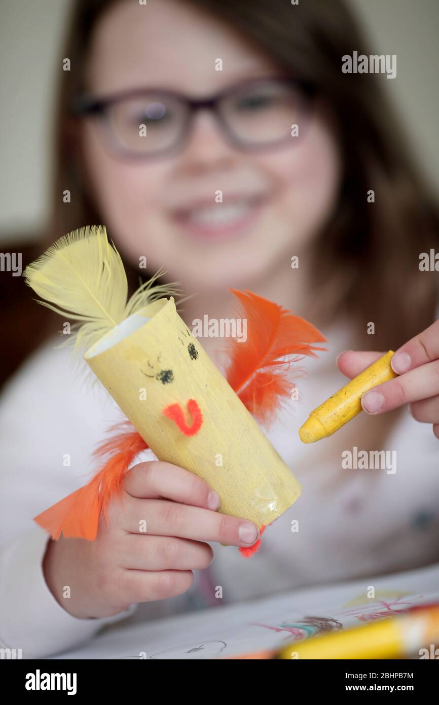 Four year old girl being home schooled Stock Photo - Alamy Four year old girl being home schooled Stock Photo - Alamy