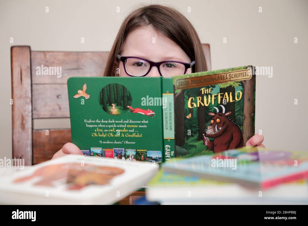 Four year old girl being home schooled Stock Photo - Alamy Four year old girl being home schooled Stock Photo - Alamy