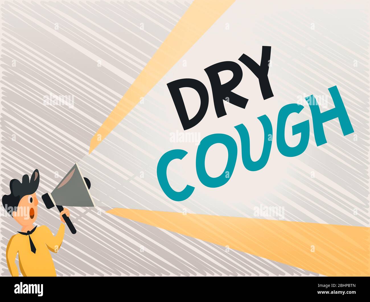 Word writing text Dry Cough. Business photo showcasing cough that are ...