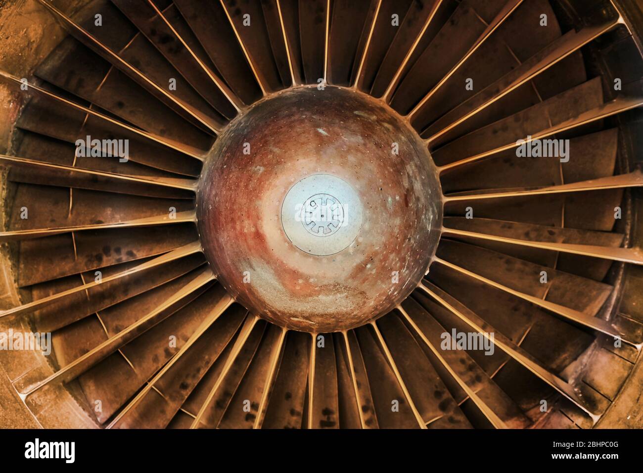 Old Jet Engine Closeup, Dust Build Up Stock Photo - Alamy