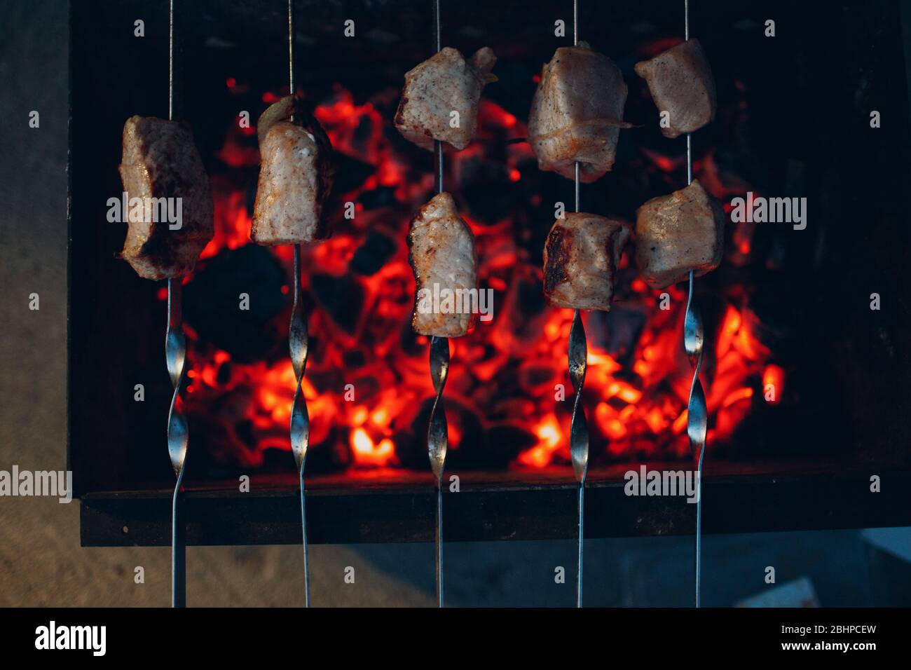 Grill top view glow hi-res stock photography and images - Alamy