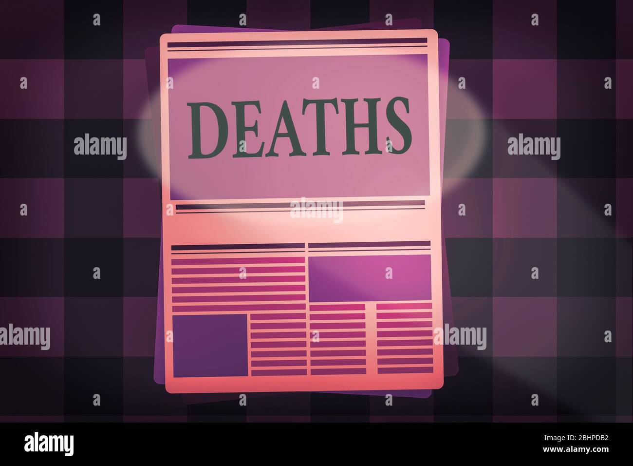 Writing note showing Deaths. Business concept for permanent cessation ...