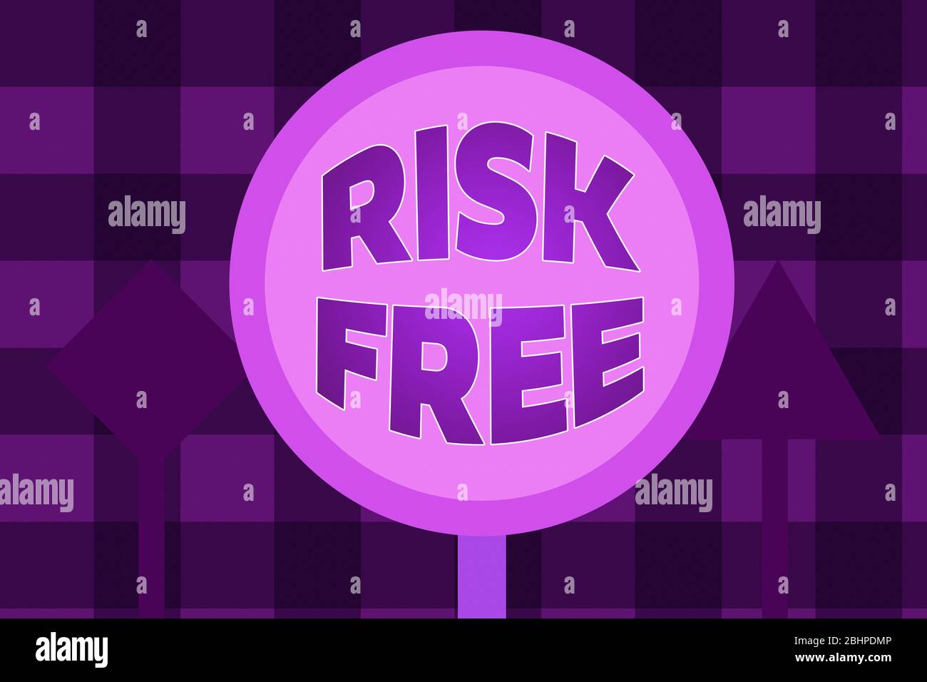 Writing note showing Risk Free. Business concept for used to describe ...