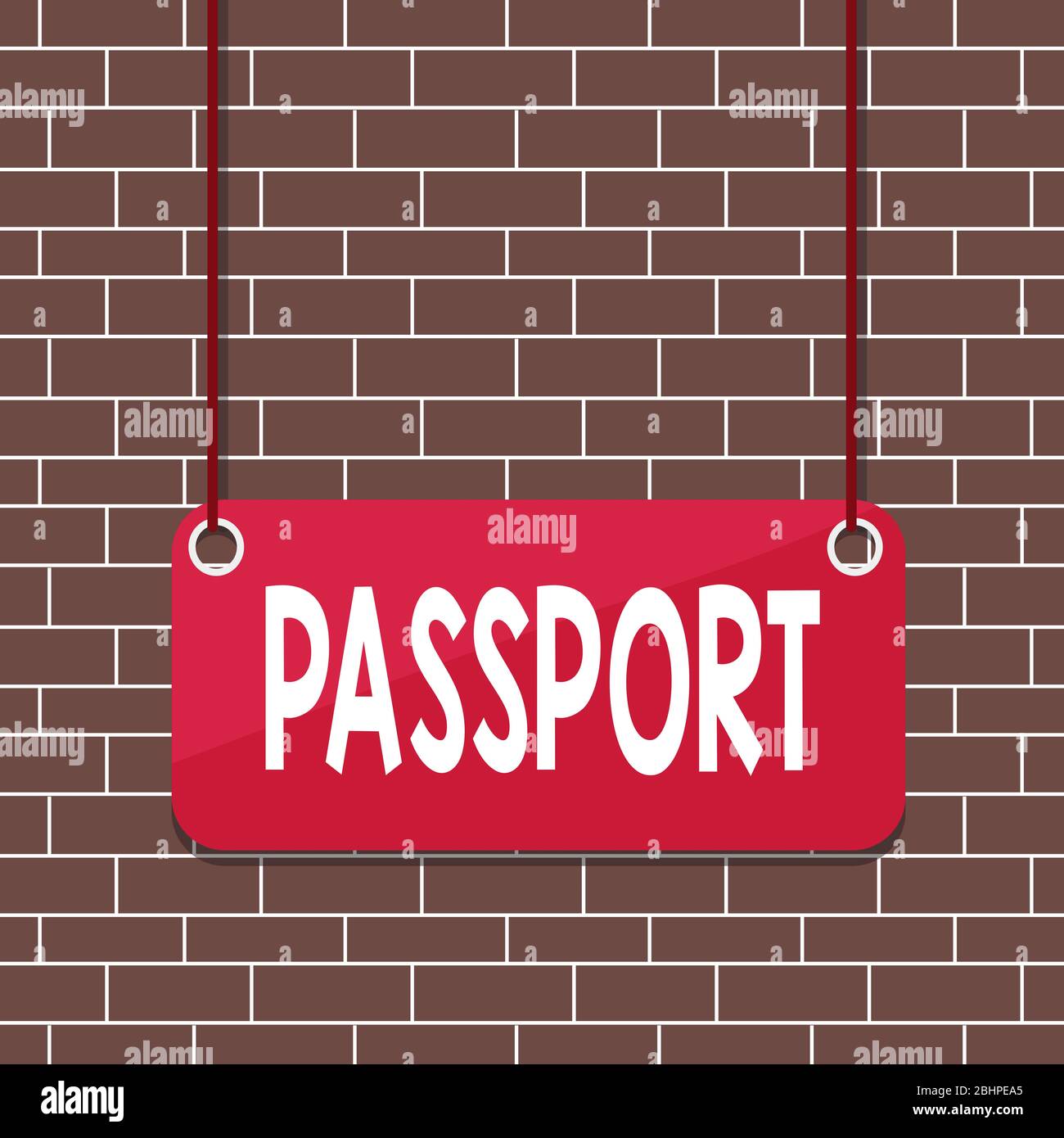 Text sign showing Passport. Business photo text official document ...