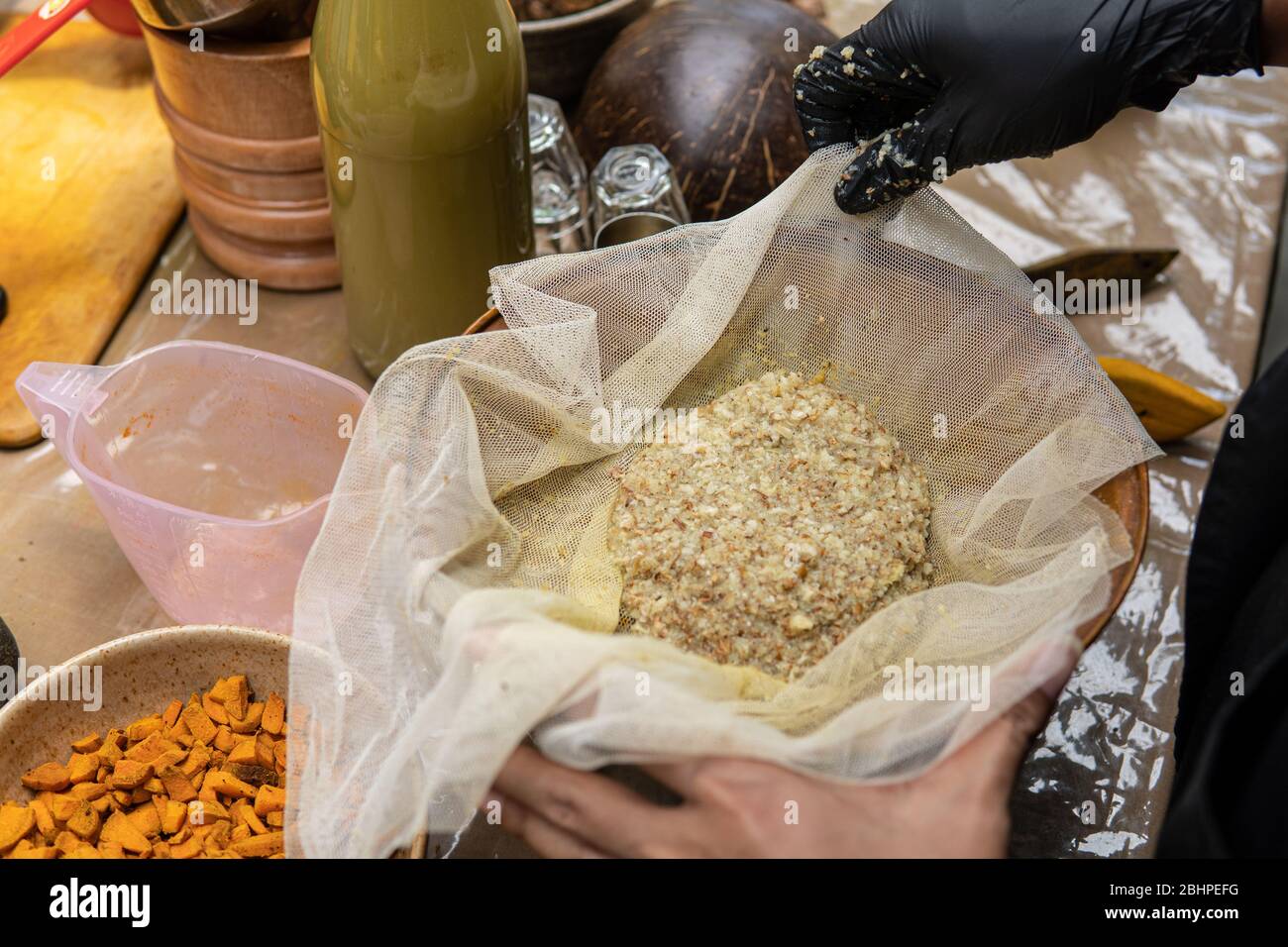 jamu puree or jamu blend process for making herbal traditional drink ...