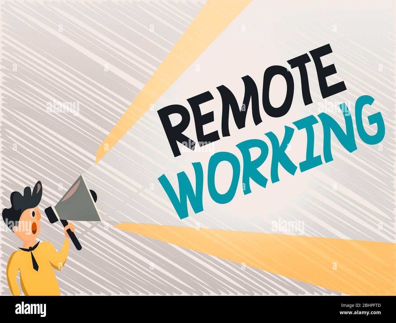 Word writing text Remote Working. Business photo showcasing style that ...