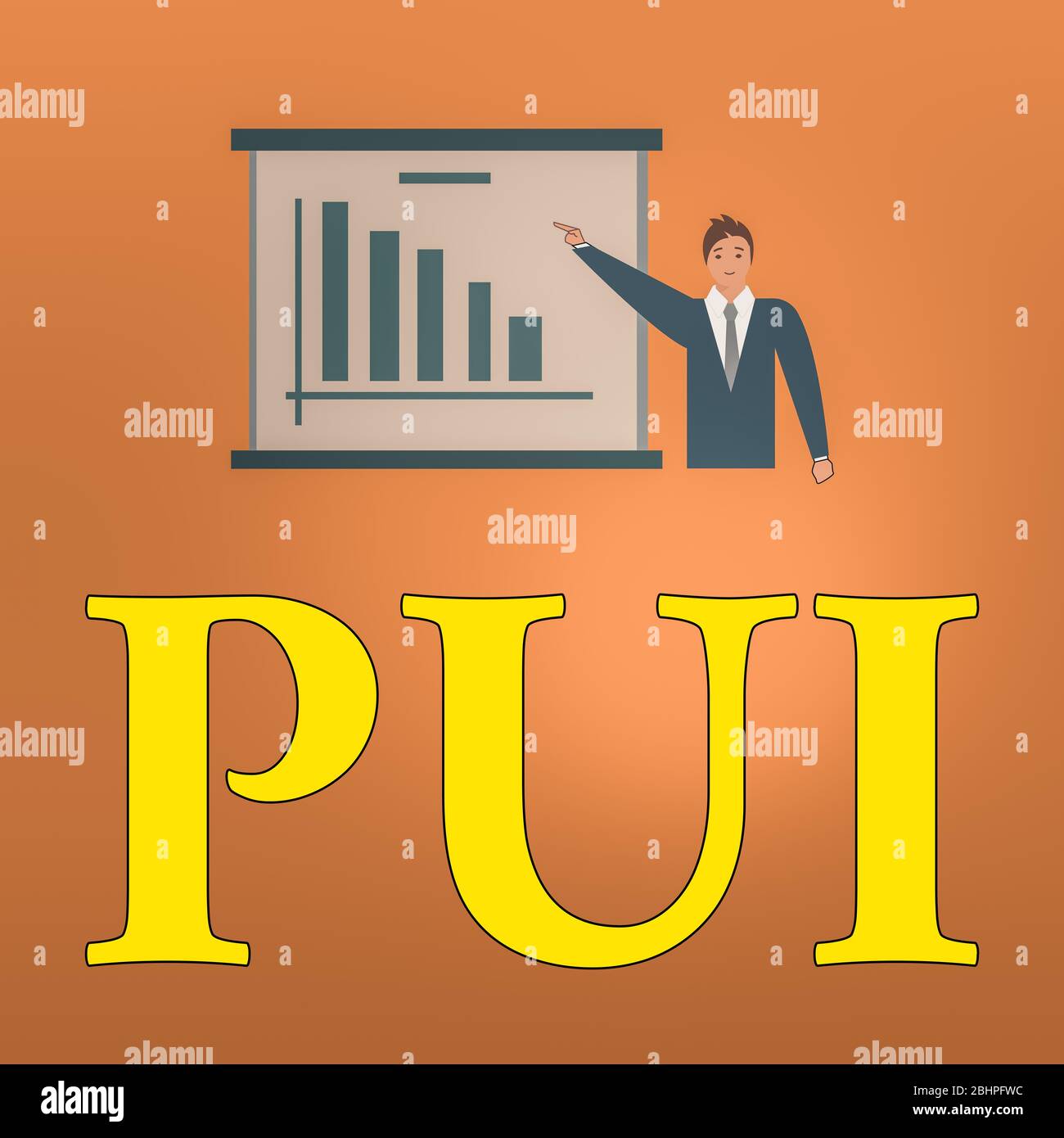 Writing note showing Pui. Business concept for An individual that has ...