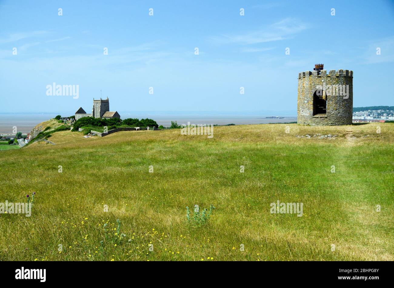 St Nicholas Church, Uphill, Weston-Super-Mare, Somerset, England Stock ...
