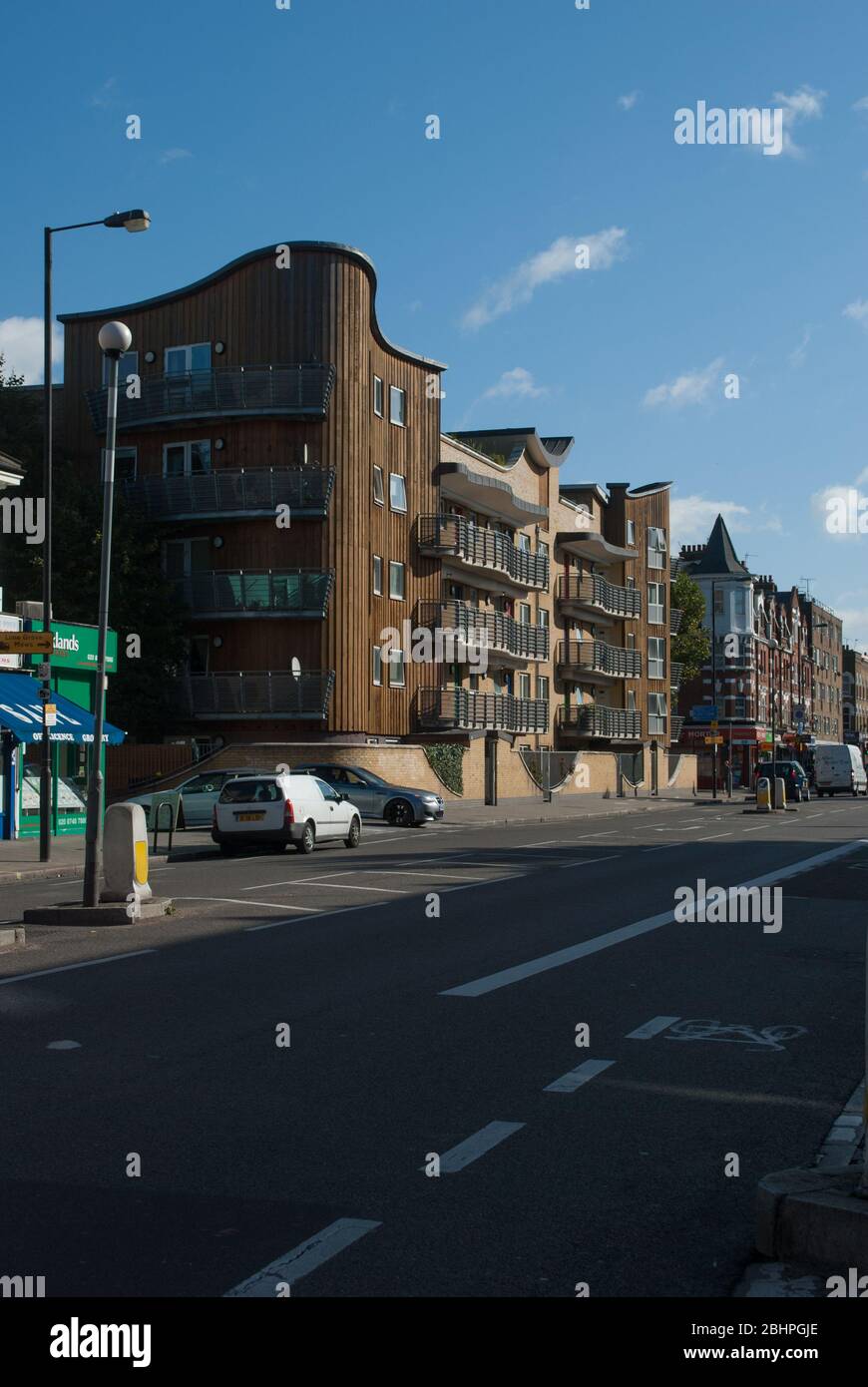 Wayev Curved Building Vertical Timber Cladding Oaklands Court, 394 ...
