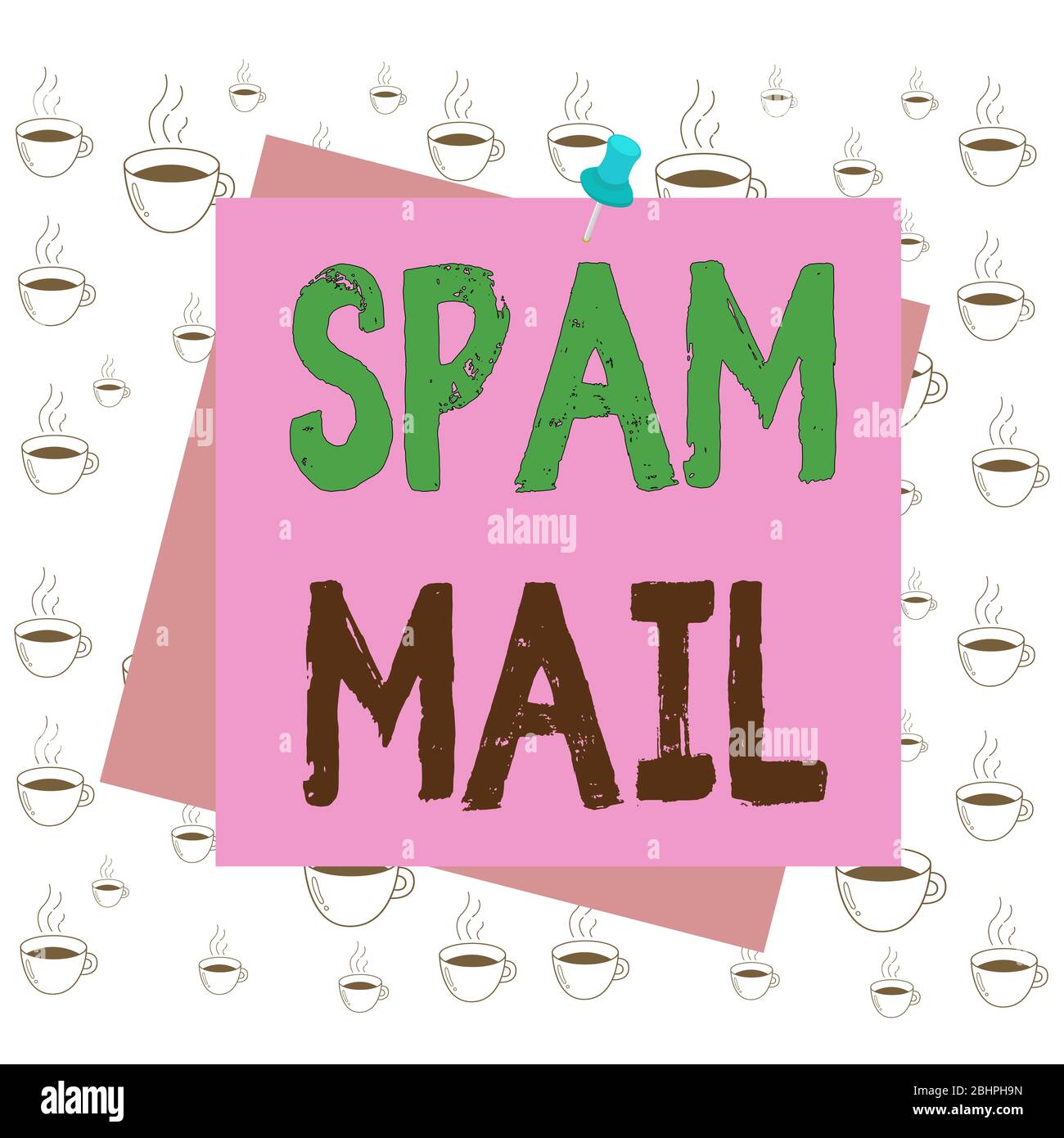 Writing note showing Spam Mail. Business concept for Intrusive ...