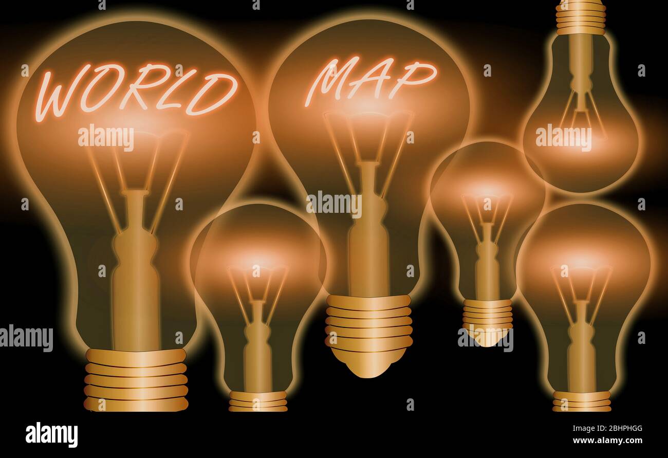 Writing note showing World Map. Business concept for a diagrammatic ...