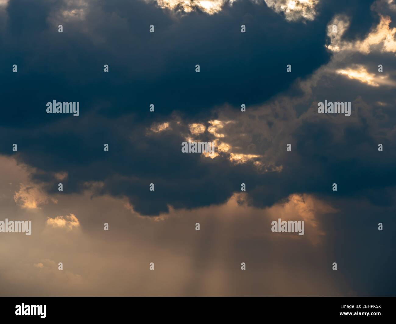 Dark sky with heavy and rainy clouds. Sky background Stock Photo - Alamy