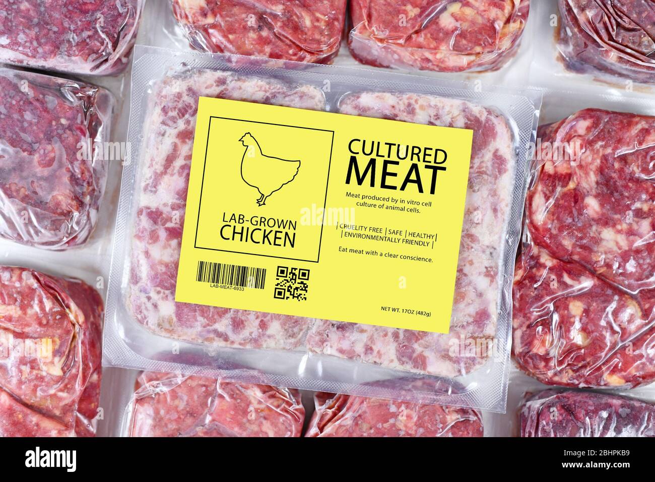 Cultured chicken meat concept for artificial in vitro cell culture meat ...