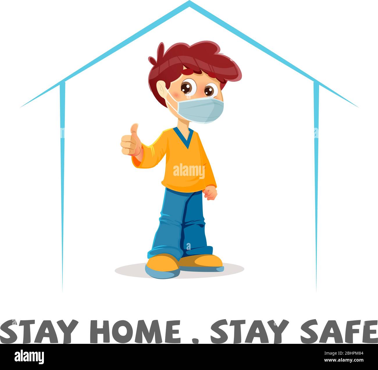 Stay at home awareness social media campaign and coronavirus prevention ...