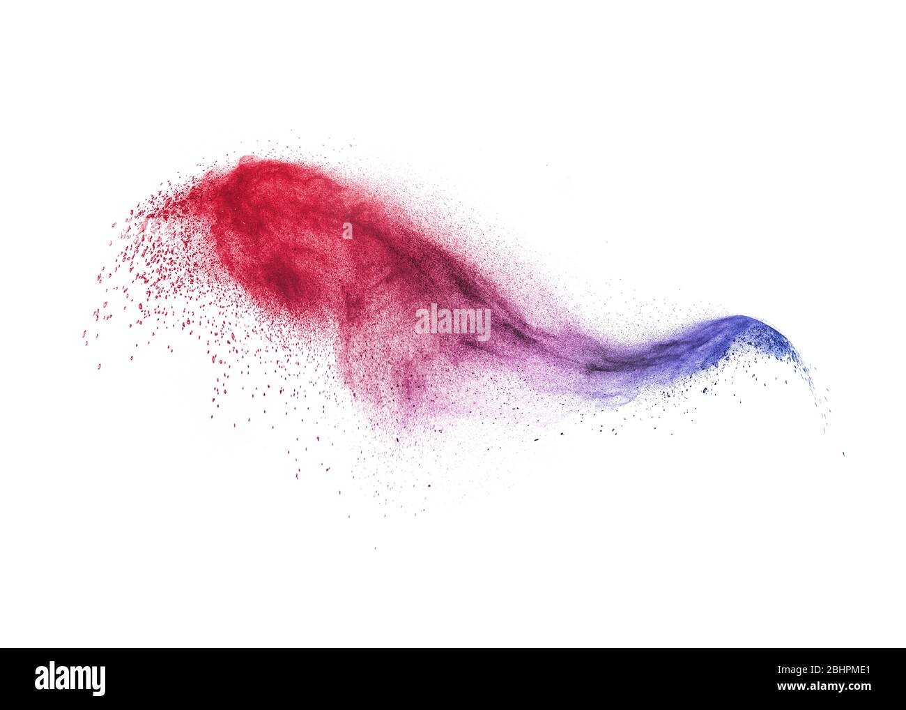 Abstract colorful powder wave splash on a white background Stock Photo ...