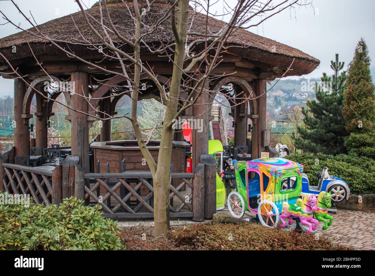 Dinoland park in Poland Zator Inwald Park Stock Photo - Alamy