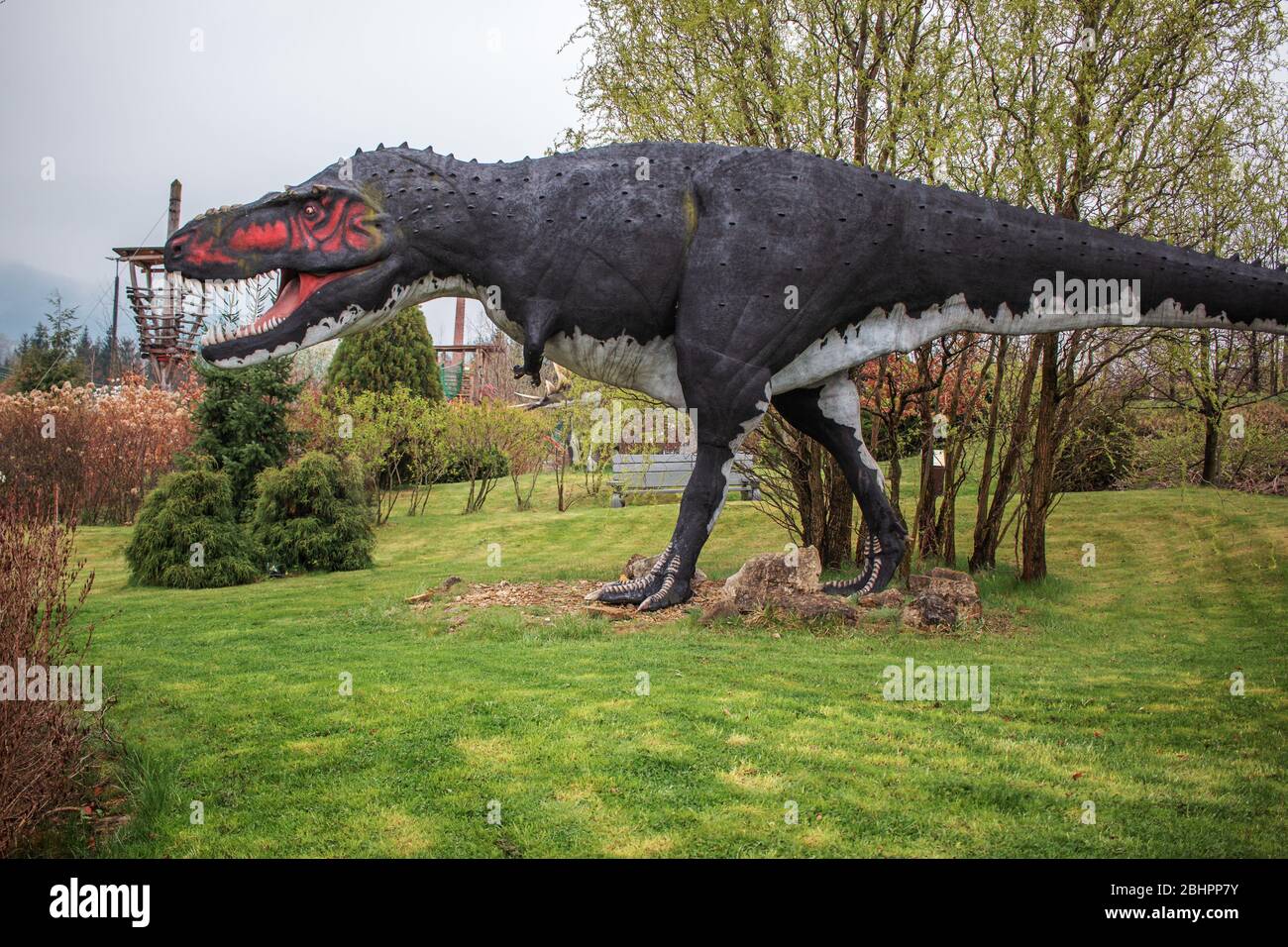 Dinoland park in Poland Zator Inwald Park Stock Photo - Alamy