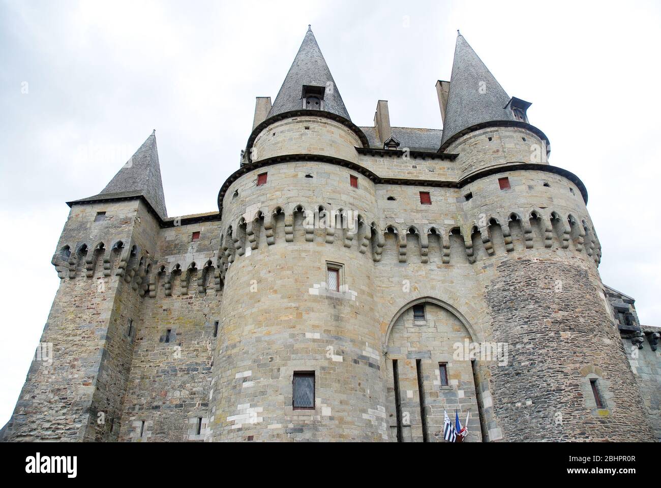historical tausend year old castle in Vitre, France Stock Photo - Alamy