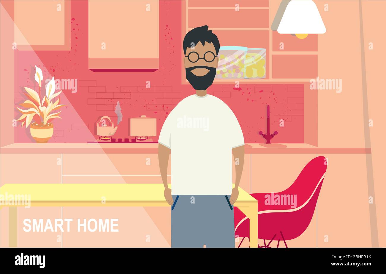 Lifestyle of person in modern life internet of things Stock Photo - Alamy
