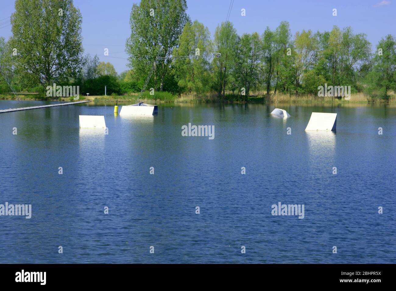 Water ski cable park hi-res stock photography and images - Alamy